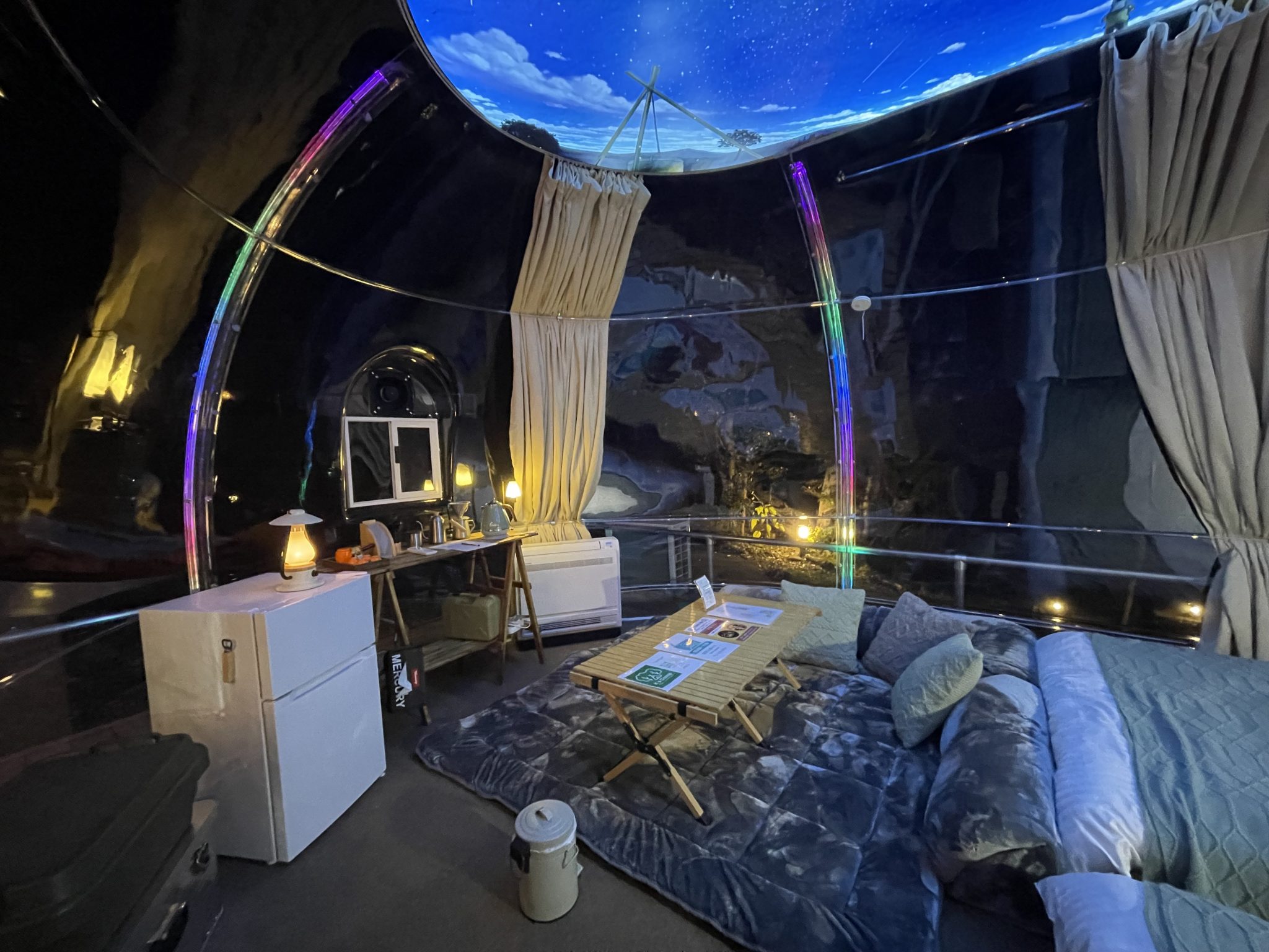 【新お部屋タイプ】クリアオーバルドームのご案内 - K`s CAMP